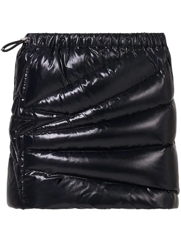 Perfect Moment Quilted Mini Skirt - Black
