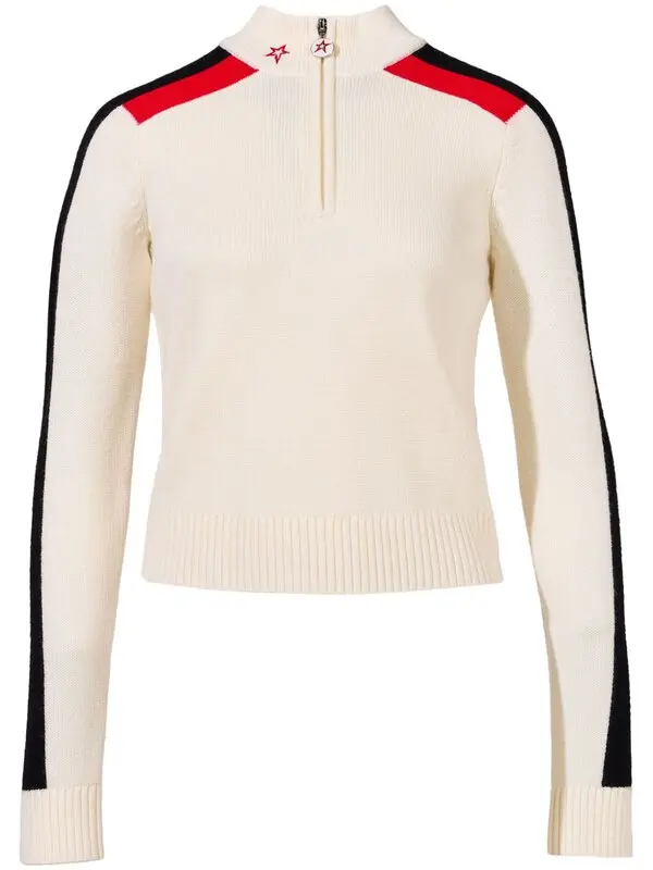 Perfect Moment La Tour Merino Wool Sweater - Neutrals