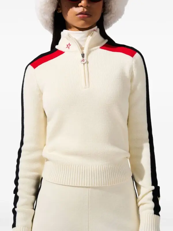 Perfect Moment La Tour Merino Wool Sweater - Neutrals