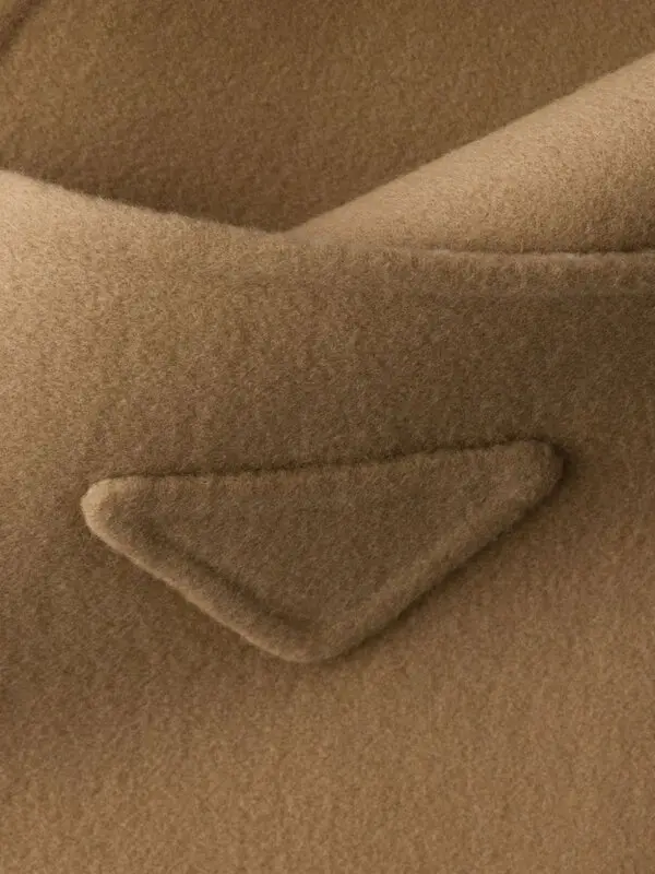 Prada Hooded Wool Scarf - Brown