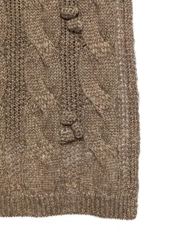 ONEFIFTEEN Cable-knit Scarf - Gold