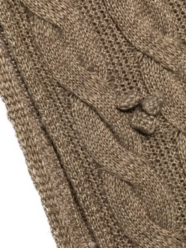 ONEFIFTEEN Cable-knit Scarf - Gold