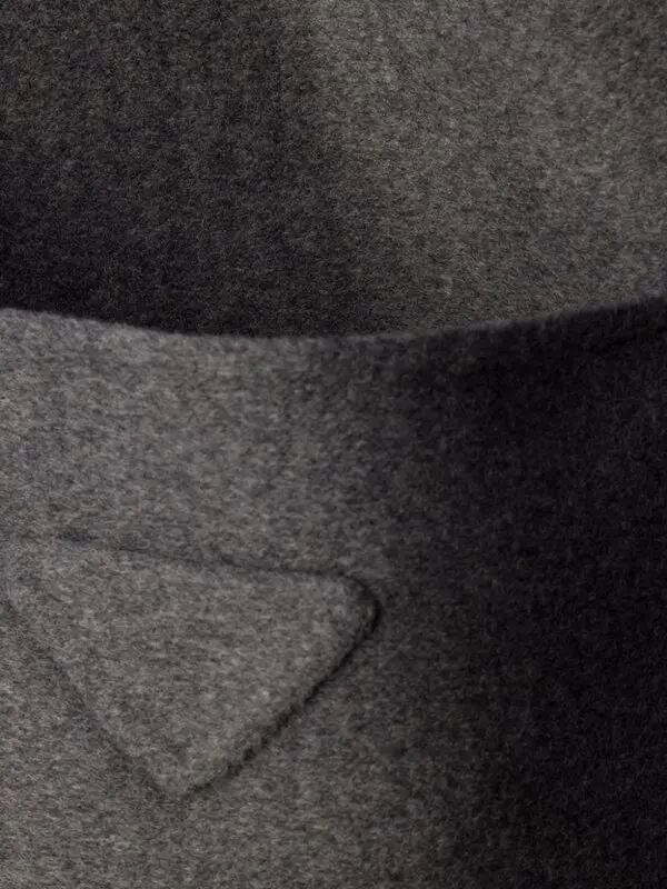 Prada Hooded Wool Scarf - Grey