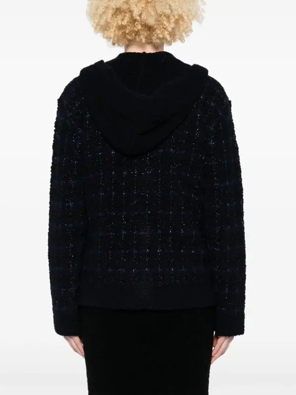 TWINSET Jacquard Knit Checked Jacket
