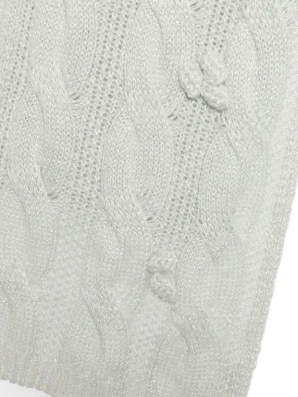 ONEFIFTEEN Cable-knit Scarf - Grey