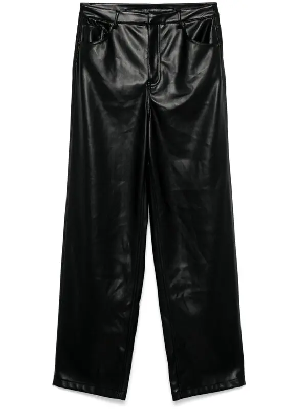 ROTATE BY BIRGER CHRISTENSEN Faux Leather Trousers