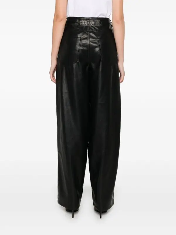 ROTATE BY BIRGER CHRISTENSEN Faux Leather Trousers
