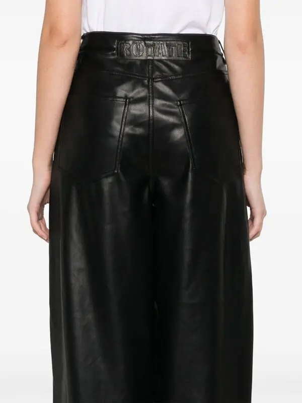 ROTATE BY BIRGER CHRISTENSEN Faux Leather Trousers