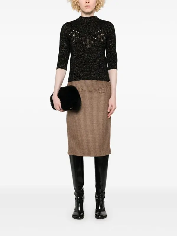 TWINSET Lurex Knit Top