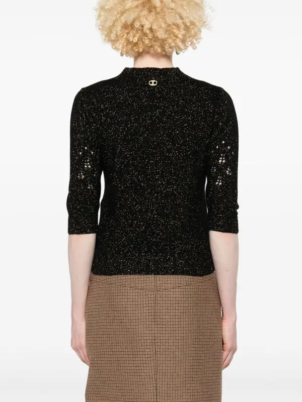 TWINSET Lurex Knit Top