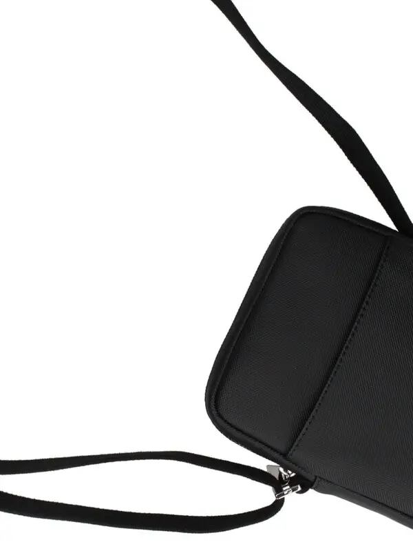 Lacoste Piqué Crossbody Bag - Black