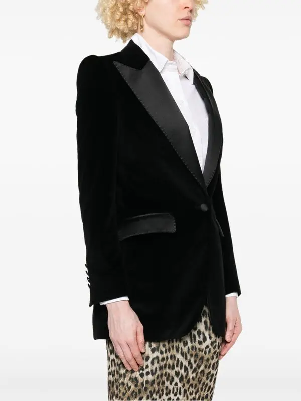 Dolce & Gabbana Velvet Blazer - Black