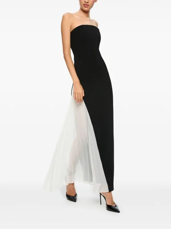 apricot blue floral dress Tie Shoulder Midi With Flowy Silhouette / MEDIUM Color:sharp pink and white MAYSALE-2026 Colors can vary depending Sparkly V Neck Long