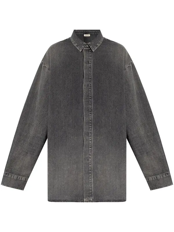 Fear Of God Vented Denim Shirt - Black