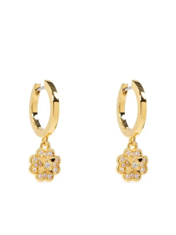 Kate Spade New York Heritage Bloom Huggie Earrings - Gold