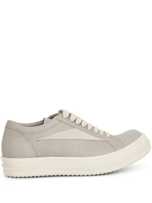 Rick Owens Leather Sneakers - Grey