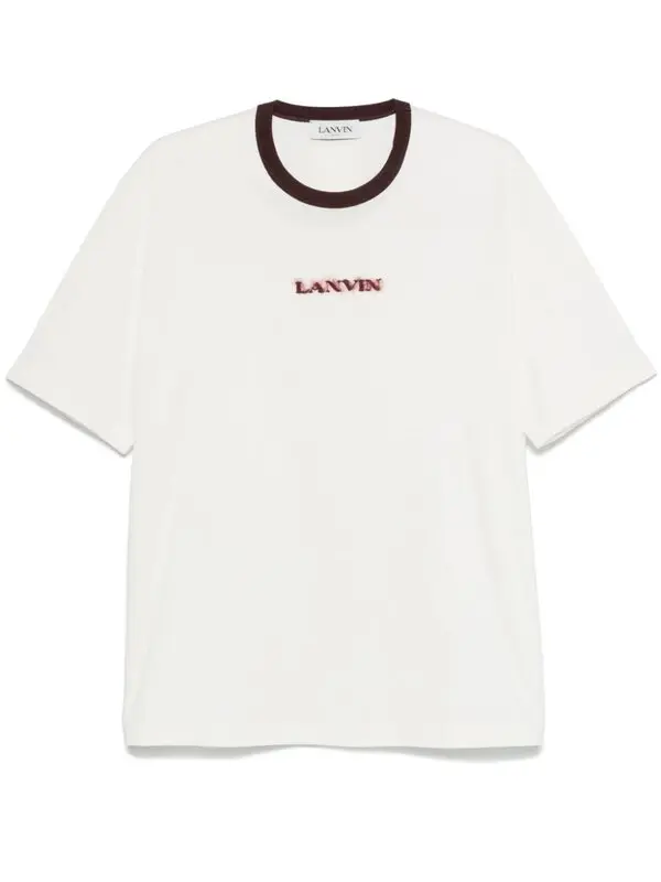 LANVIN Logo-appliqué T-shirt