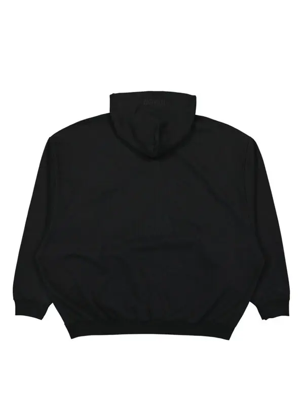 Vetements Logo-embroidered Hoodie - Black