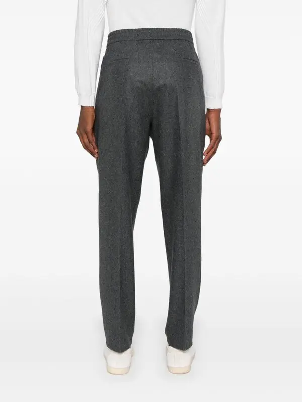 Brunello Cucinelli Pleated Wool Flannel Trousers