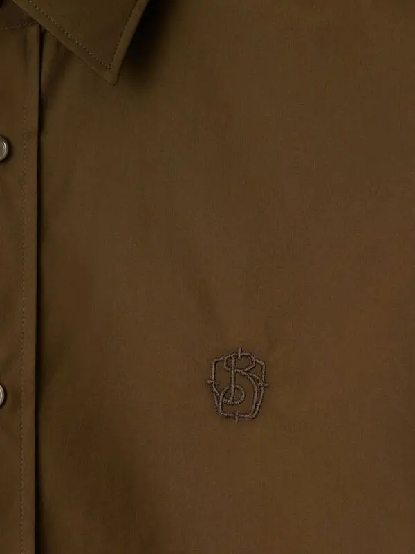 Burberry Logo-embroidered Shirt