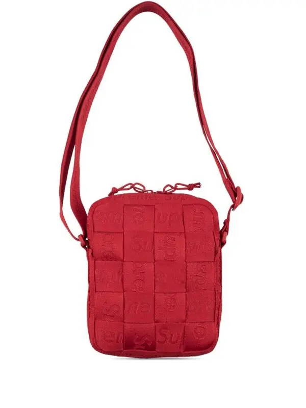 Supreme Woven Messenger Bag - Red