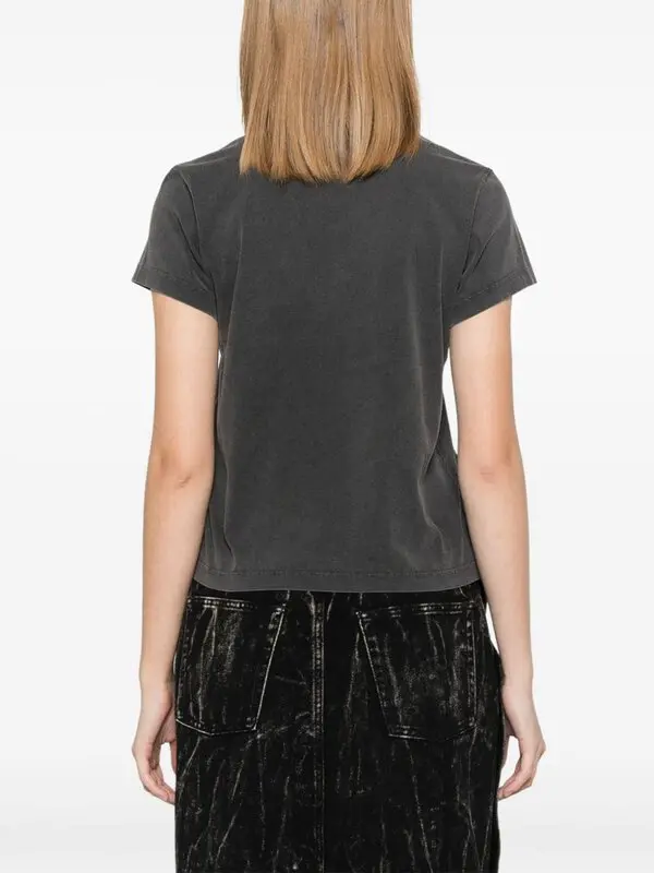 Alexander Wang Puff Logo Shrunken T-shirt - Grey