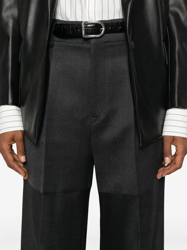 Victoria Beckham Panelled-design Trousers - Grey
