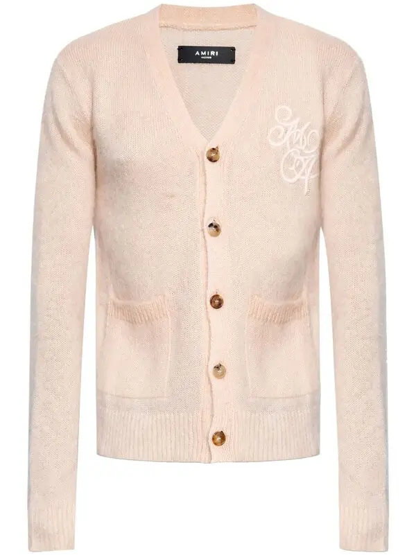 Amiri Logo-embroidered Cardigan