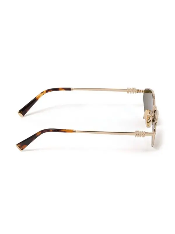 Miu Miu Regard Geometric Sunglasses - Gold