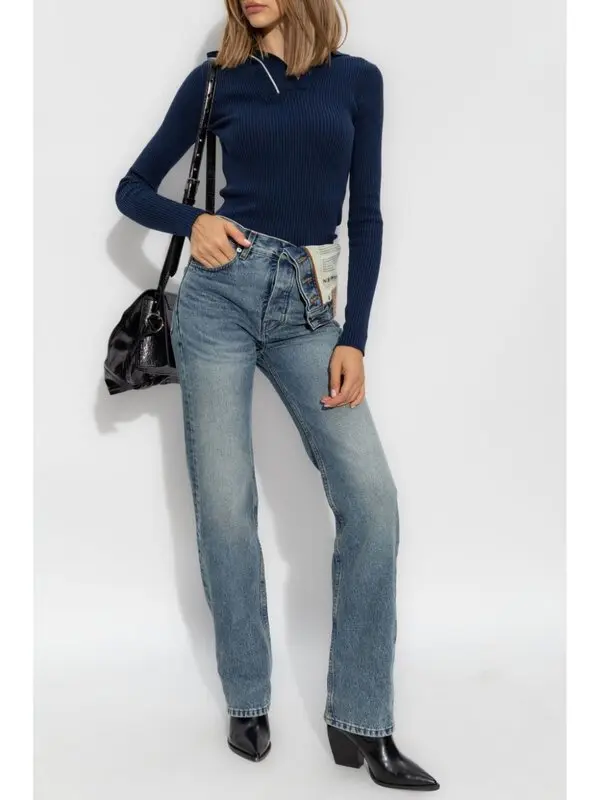 Y/project Ribbed Top - Blue