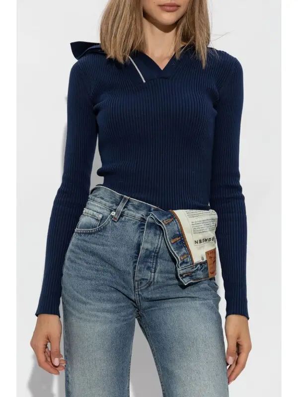 Y/project Ribbed Top - Blue