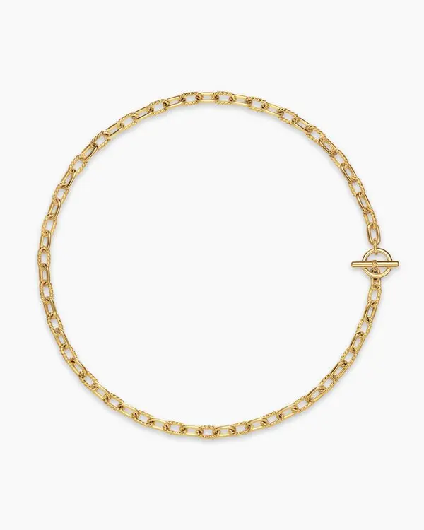 David Yurman Dy Madison® Toggle Chain Necklace - All 18k Yellow Gold