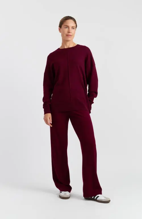 Chinti & Parker Wool & Cashmere Slouchy Sweater - Claret