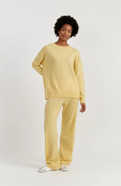 Chinti & Parker Wool & Cashmere Slouchy Sweater - Soft Yellow