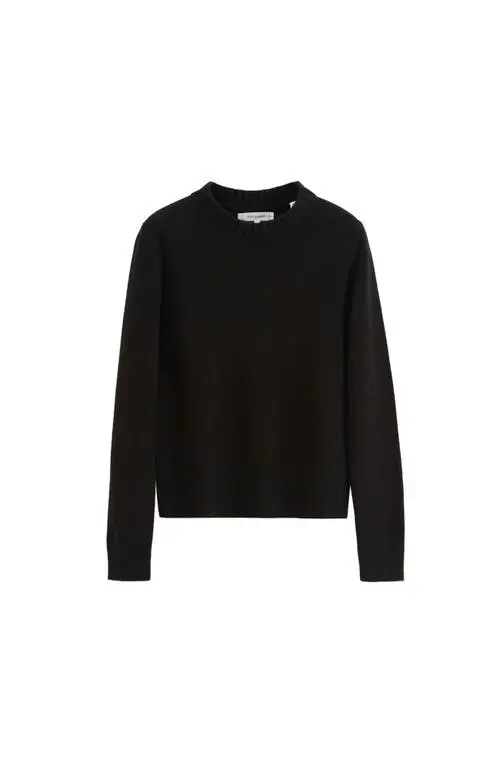Chinti & Parker Cropped Wool & Cashmere Sweater - Black