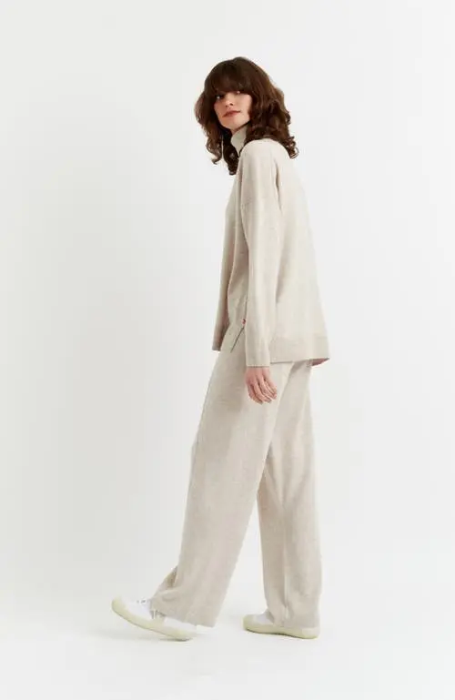 Chinti & Parker Relaxed Roll Neck Wool & Cashmere Sweater - Cream