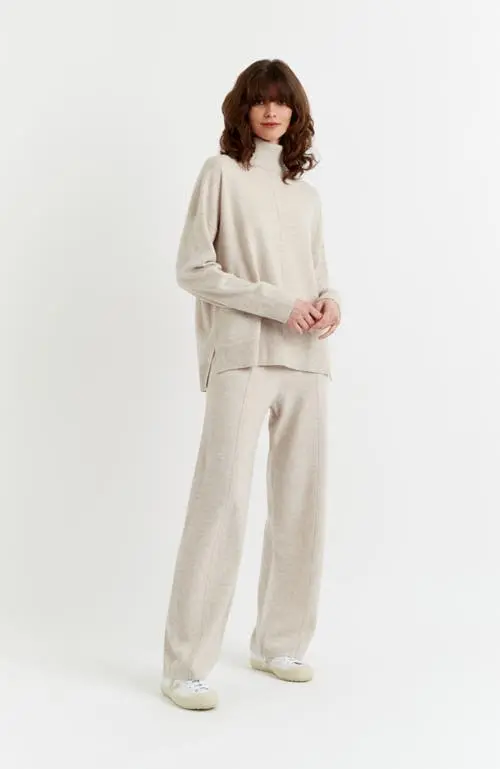 Chinti & Parker Relaxed Roll Neck Wool & Cashmere Sweater - Cream