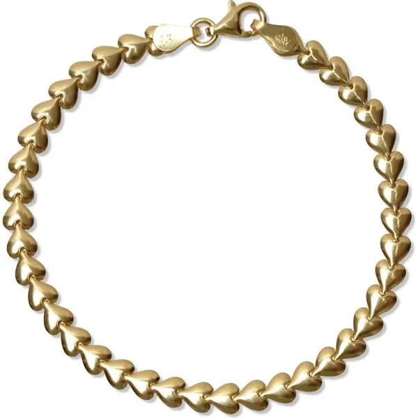 Argento Vivo Heart Bracelet - Gold