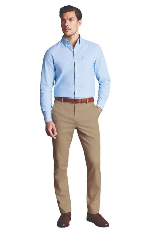 CHARLES TYRWHITT Slim Fit Ultimate Non-iron Chino - Taupe