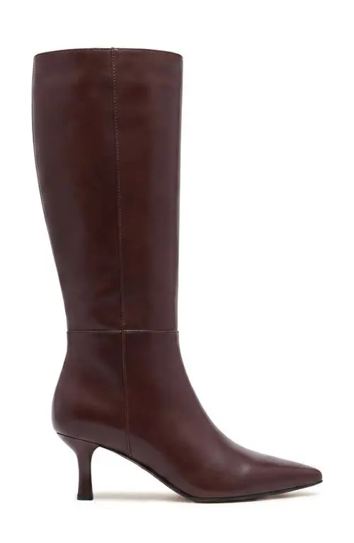 FRANKIE4 Allegra Pointed Toe Knee High Boots - Chestnut