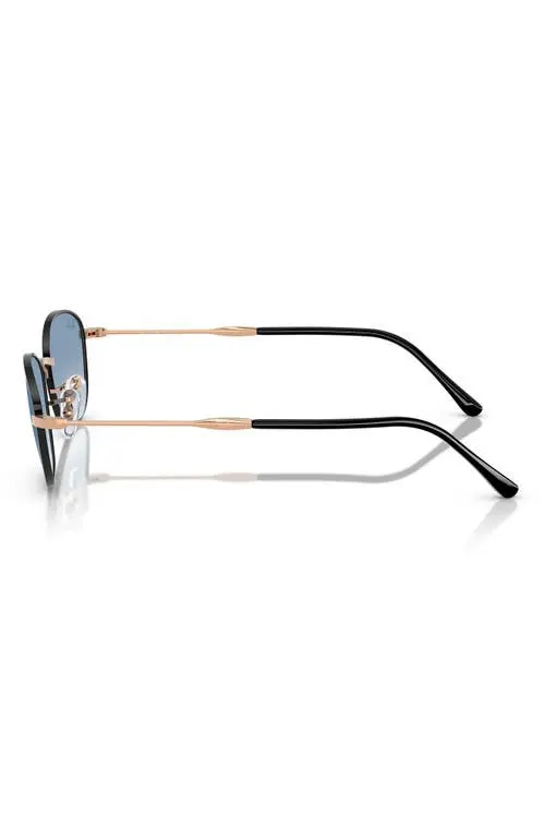Ray-ban 58mm Irregular Oval Sunglasses - Rose Gold Black