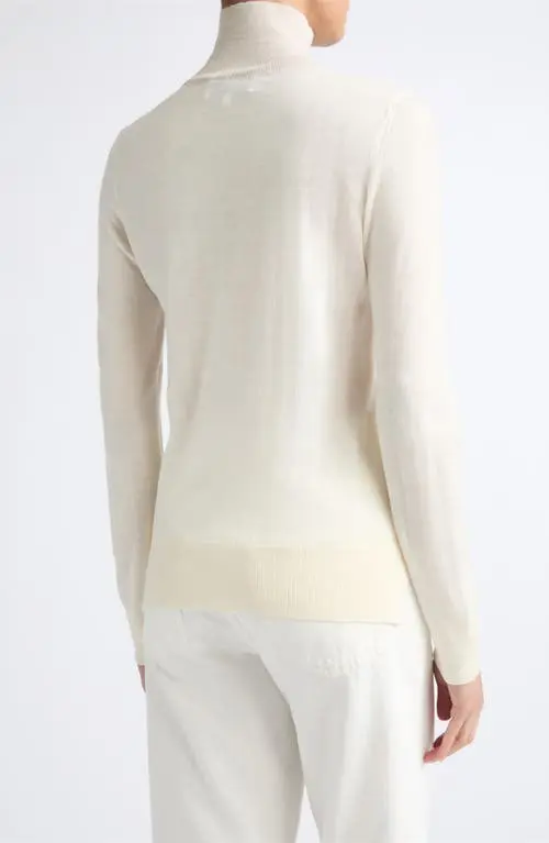 Partow Susan Turtleneck Virgin Wool Sweater - Cloud