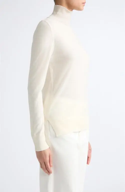 Partow Susan Turtleneck Virgin Wool Sweater - Cloud