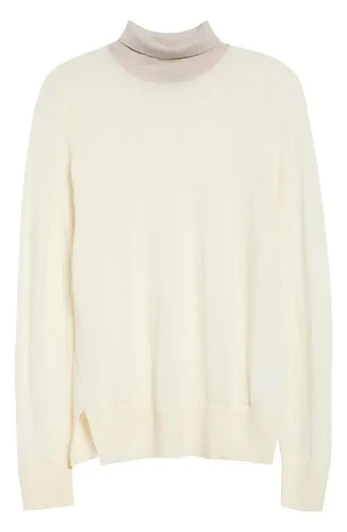 Partow Susan Turtleneck Virgin Wool Sweater - Cloud