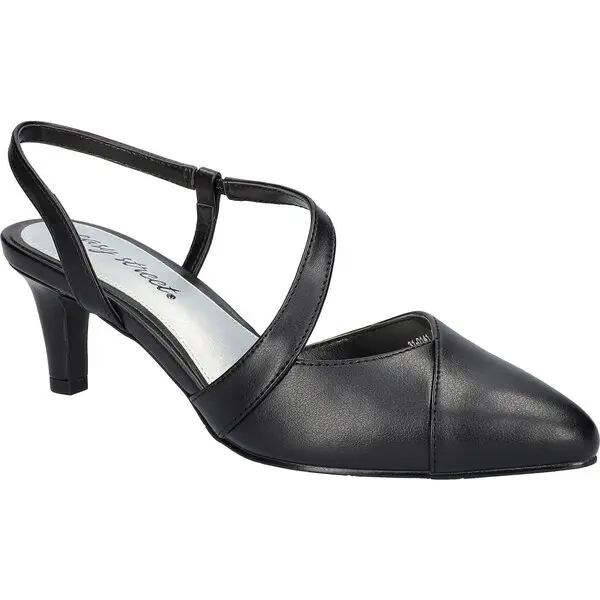 EASY WORKS BY EASY STREET Emerald Slingback Pumps - Black