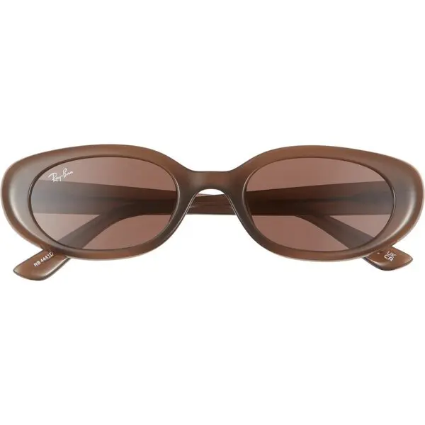 Ray-ban 53mm Oval Sunglasses - Opal Brown
