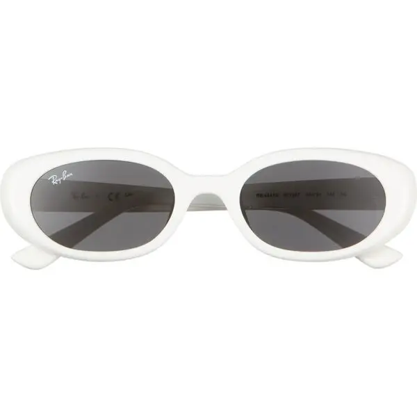Ray-ban 53mm Oval Sunglasses - White