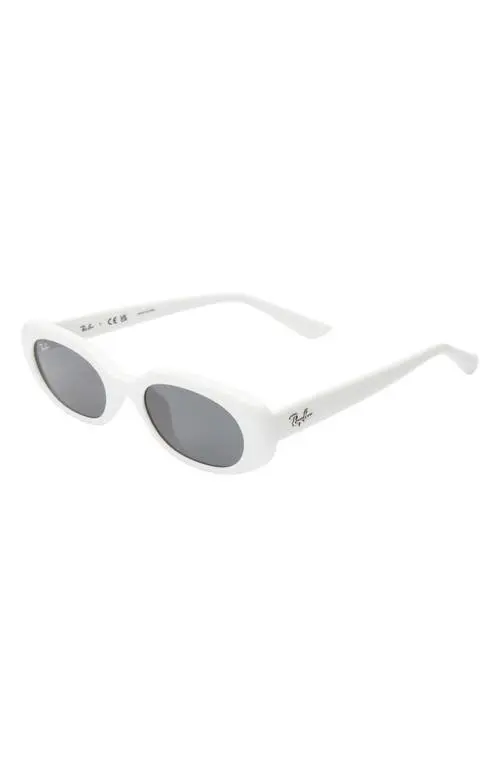 Ray-ban 53mm Oval Sunglasses - White