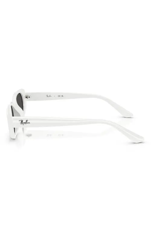 Ray-ban 53mm Oval Sunglasses - White