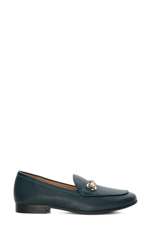 Dune London Grandeur Bit Loafer - Dark Green